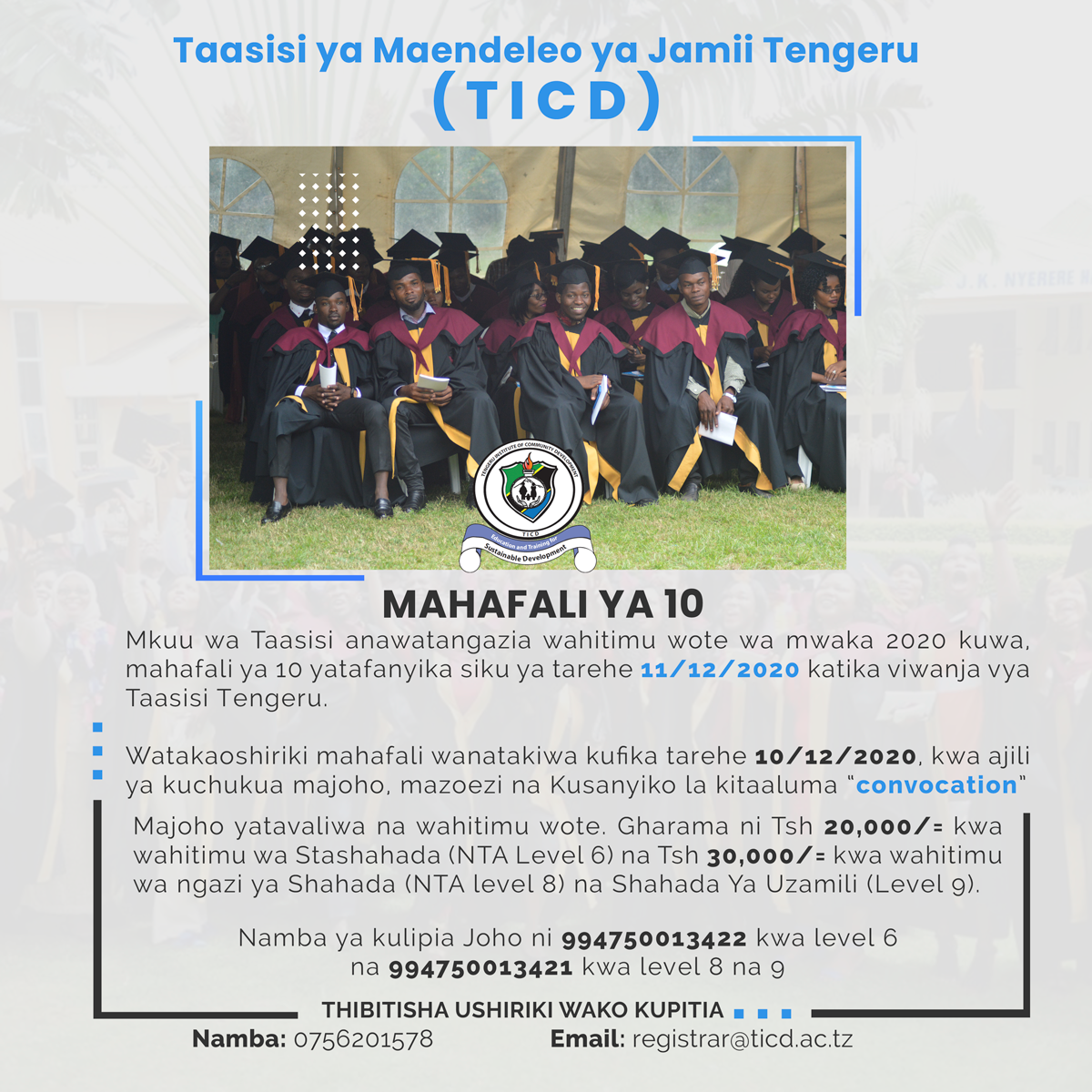 TICD – Tengeru Insitute of Community Development